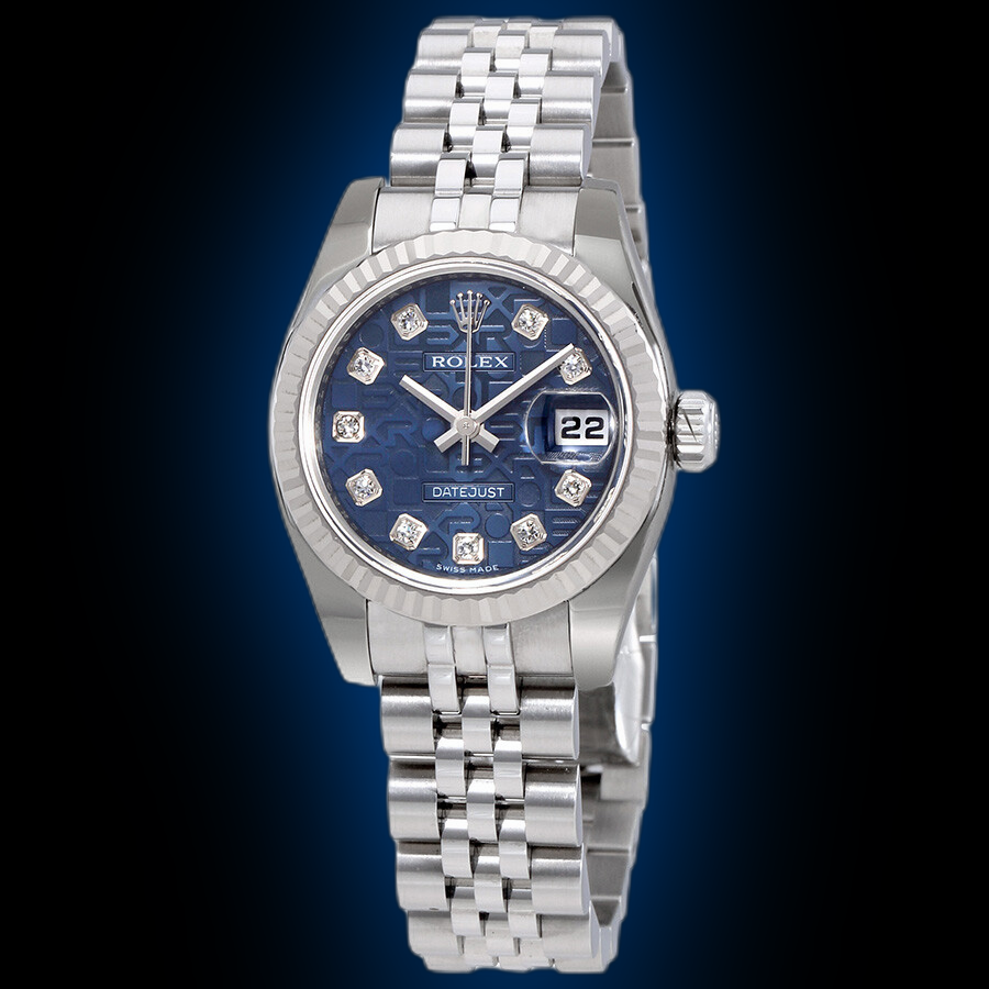 Rolex Lady-Datejust 26 179174 Blue Dial, Stainless Steel, 26.0 mm, Analog