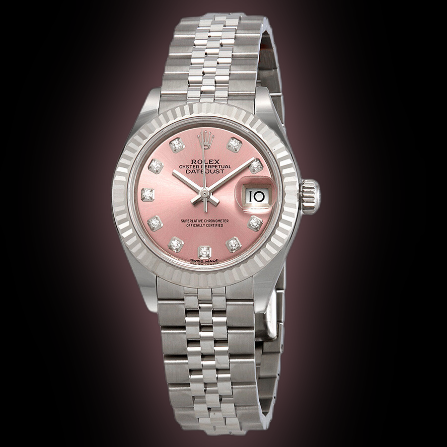 Rolex Lady-Datejust 279174 Pink Dial, Stainless Steel, 28.0 mm, Silver-Tone