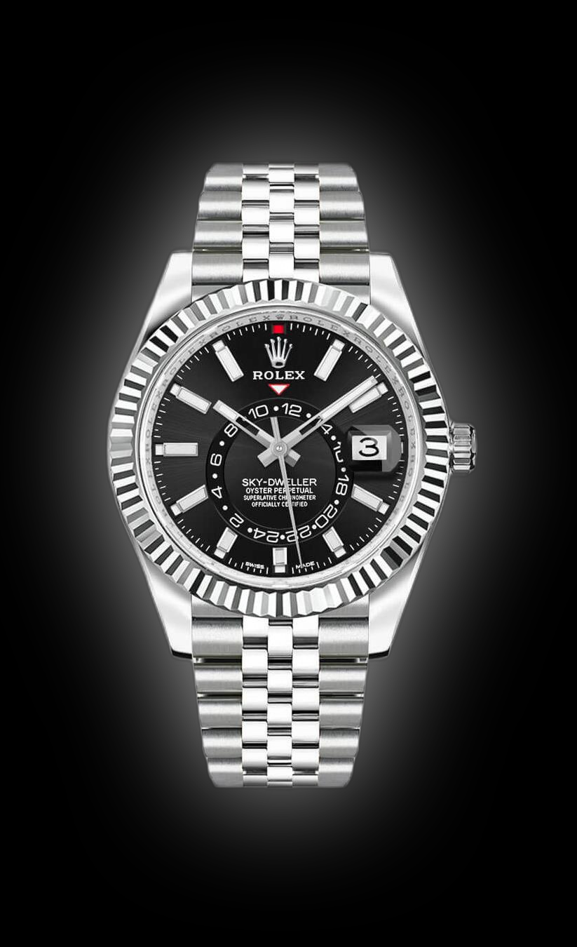 Rolex Sky-Dweller 326934 Black Dial, Stainless Steel, Chronometer ...