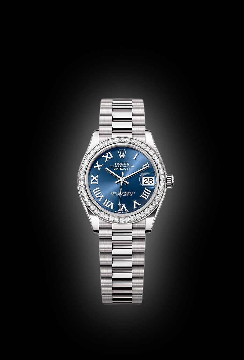Rolex Datejust 31 278289 Bright Blue Dial, 18 kt White Gold, 31.0 mm, Self Winding