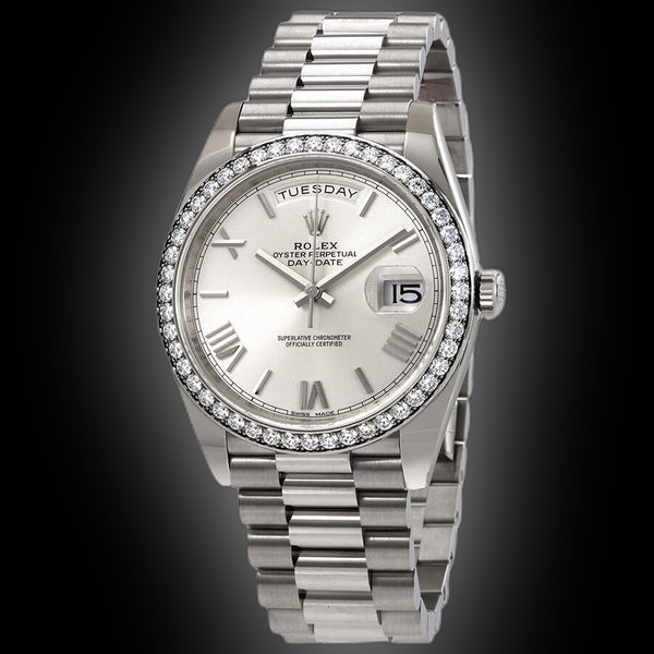 mens rolex presidential white gold