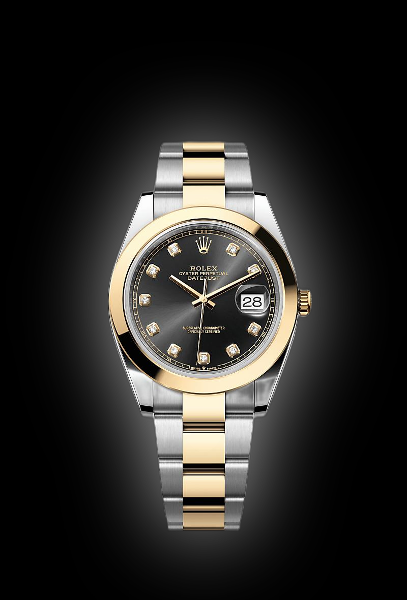 Rolex Datejust 41 126303 Bright Black Dial, Yellow Rolesor, 41.0 mm ...