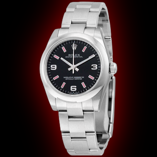 Rolex Oyster Perpetual 31 177200 Black Dial, Stainless Steel, 31.0 mm ...