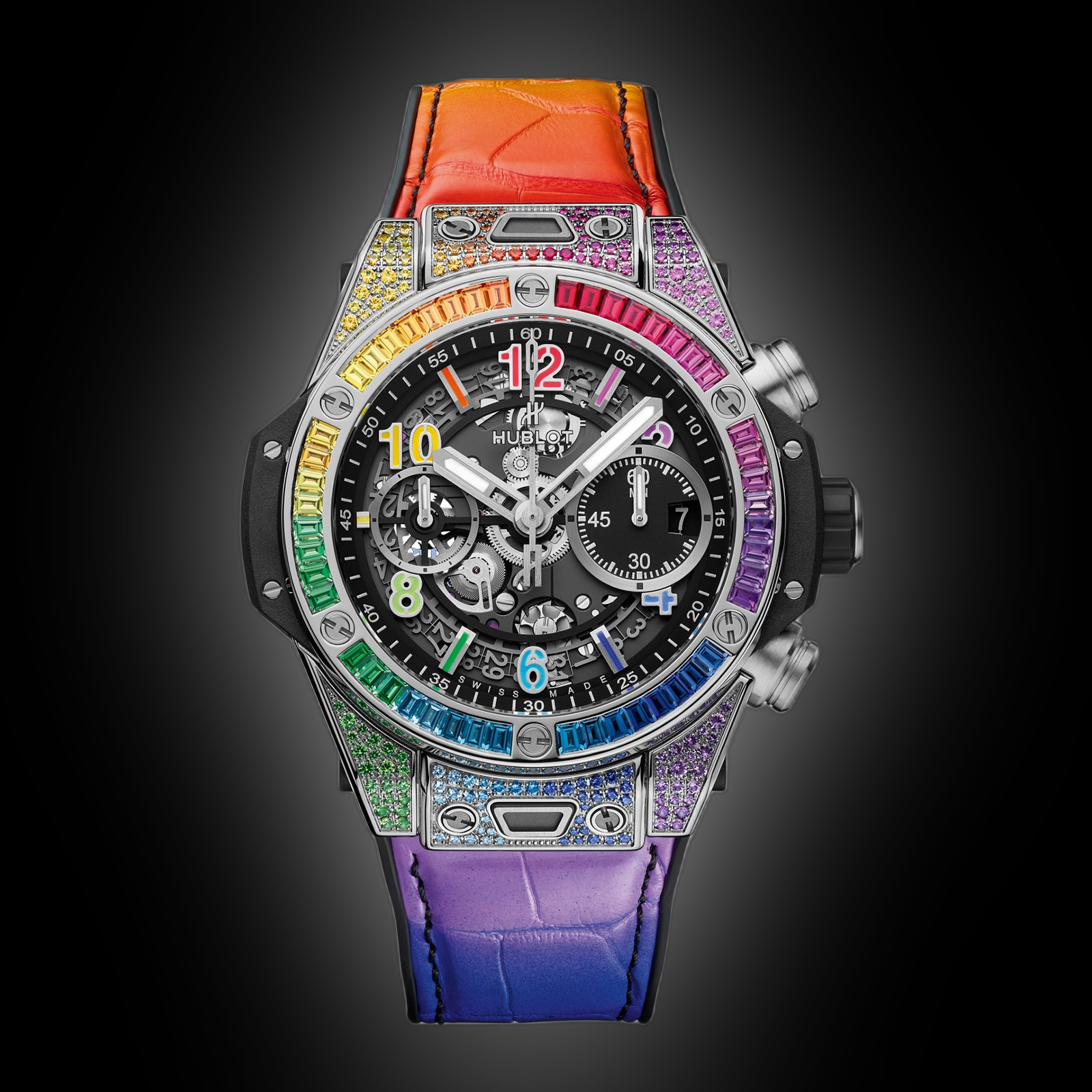 Hublot Big Bang Unico 441.NX Matte Black Dial, Titanium, 42.0 mm, Rainbow