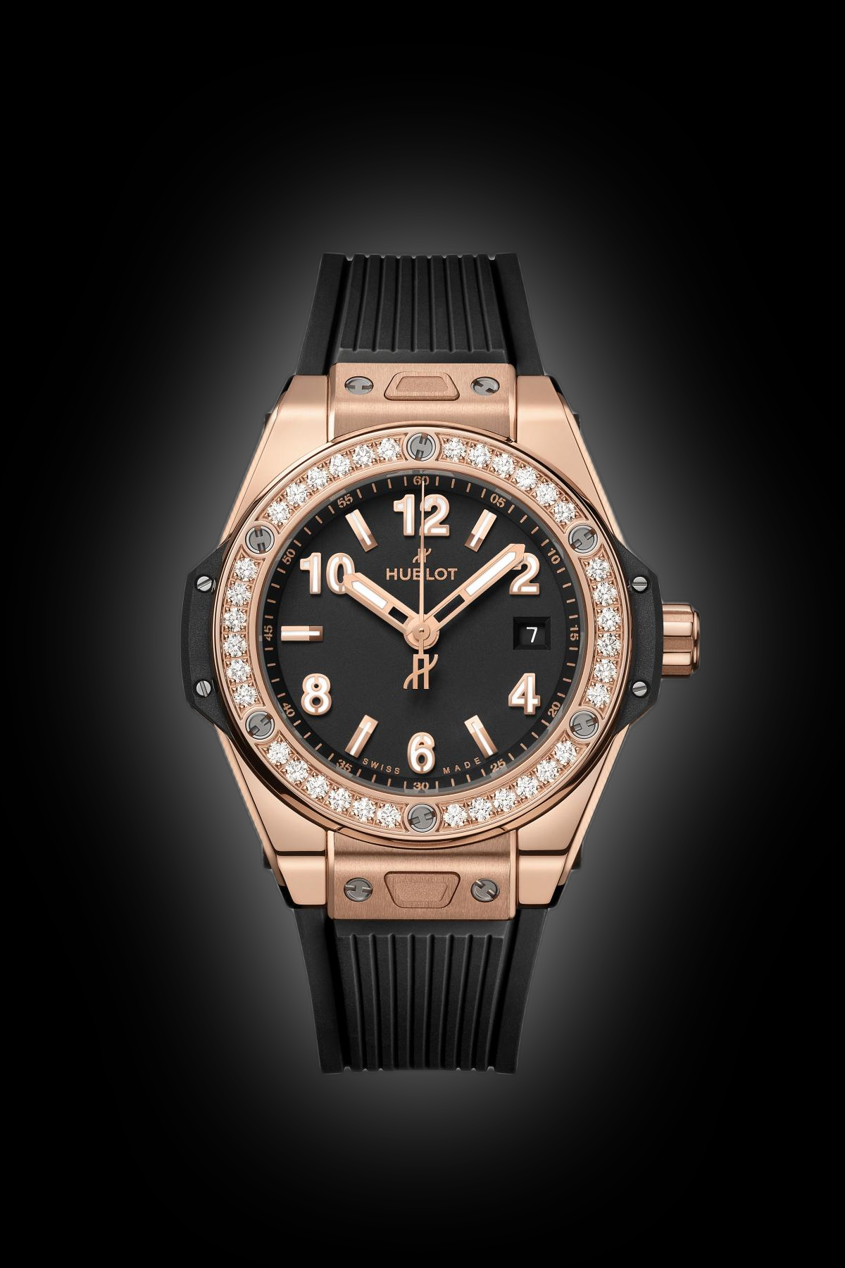 Hublot Big Bang One Click 485.OX Matte Black Dial, 18K King Gold, 33.0 ...