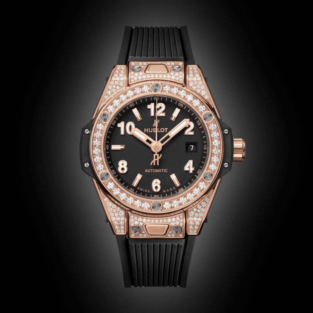 Hublot Big Bang One Click 485.OX Matte Black Dial, 18K King Gold, 33.0 ...
