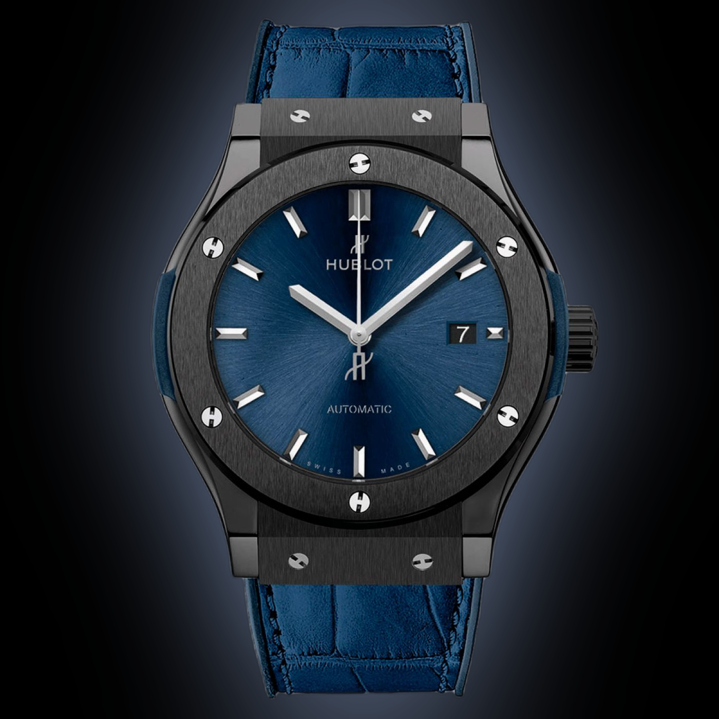 Hublot Classic Fusion 45 511.CM Blue Dial, Ceramic, 45.0 mm, Self Winding