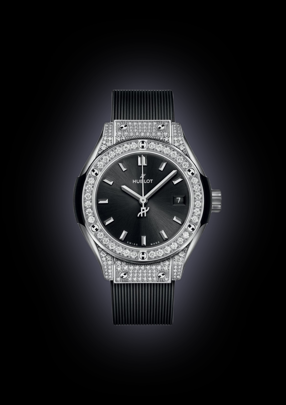 Hublot Classic Fusion 29 591.NX Black Sunray Dial, Polished Titanium ...