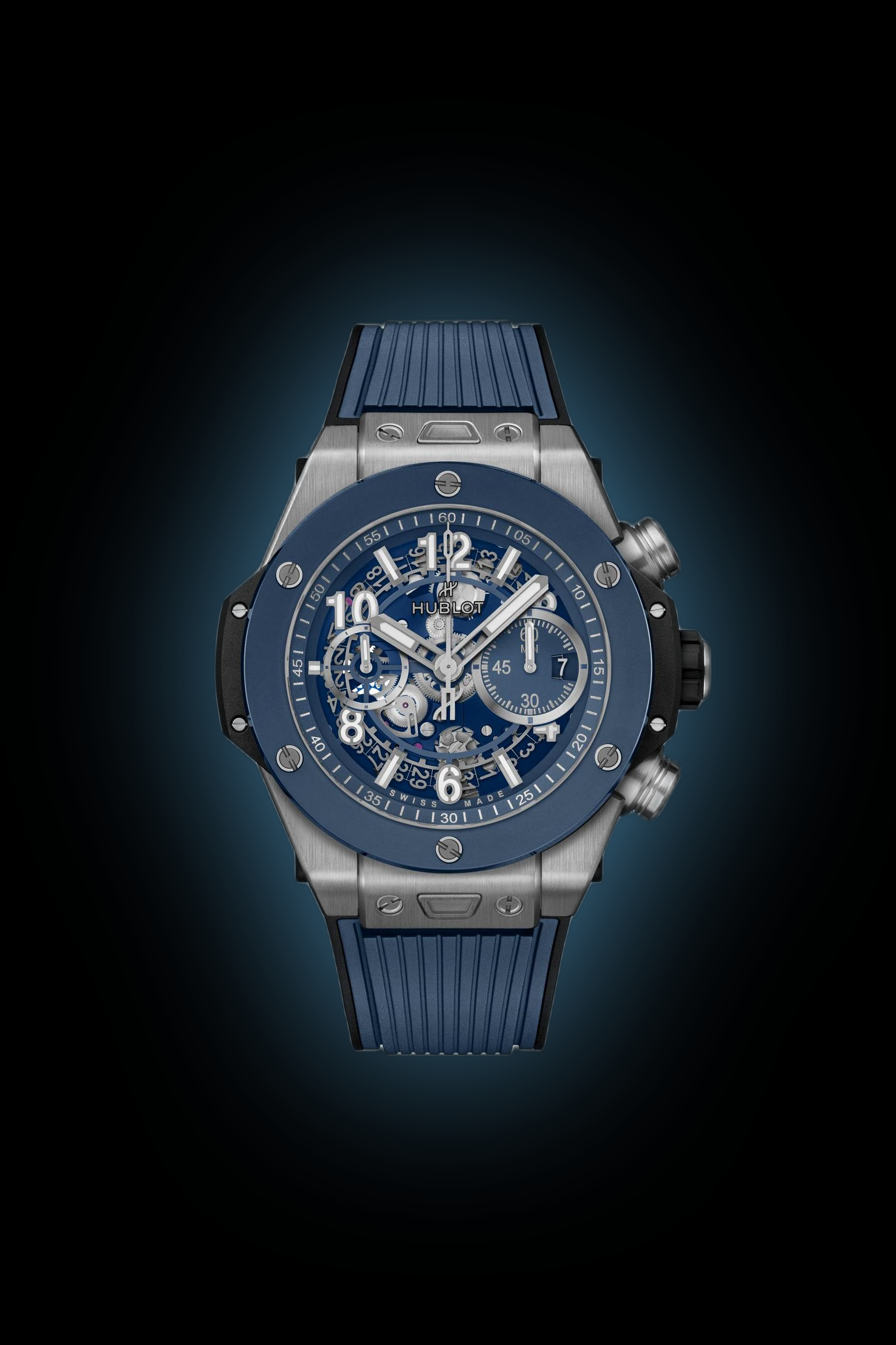 Hublot Big Bang Unico Titanium Blue Ceramic 44MM | Coveted
