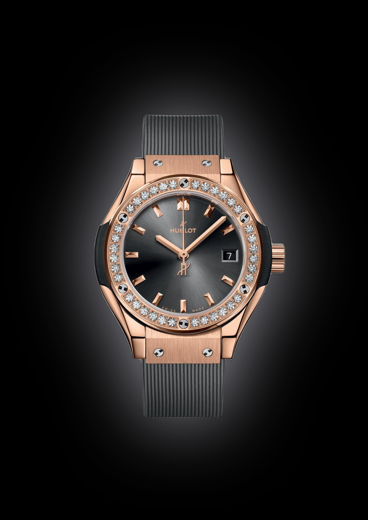 Hublot Classic Fusion Racing 591.OX 18K King Gold, 29.0 mm, Rubber, 50.0 m
