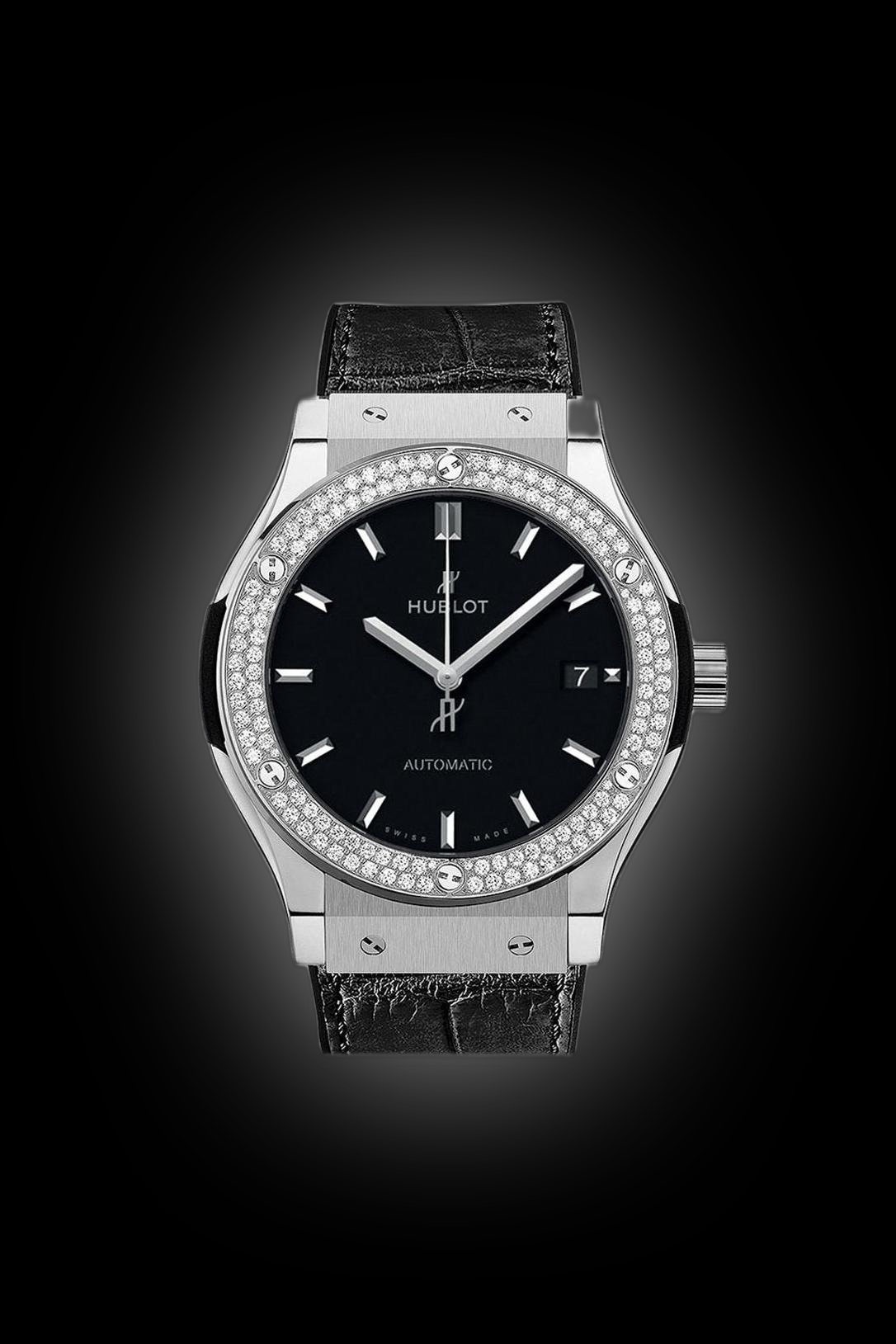 Hublot Classic Fusion 565.NX Mat Black Dial, Titanium, 38.0 mm, Grey