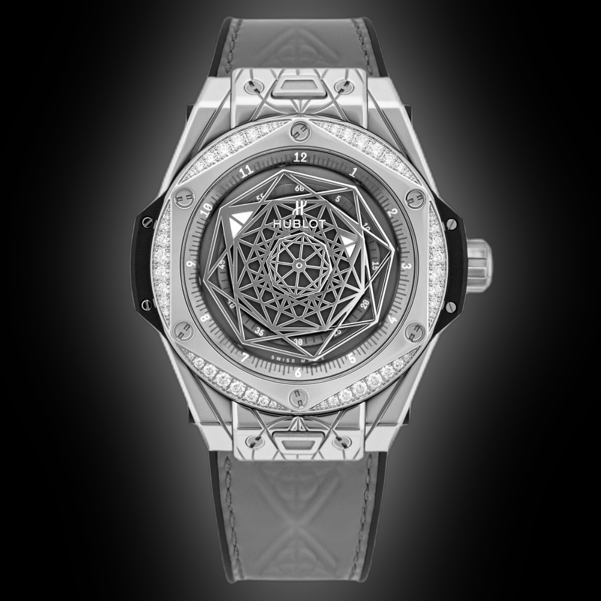 Hublot Big Bang Sang Bleu 465.SS Grey Dial, Stainless Steel, 39.0 mm ...