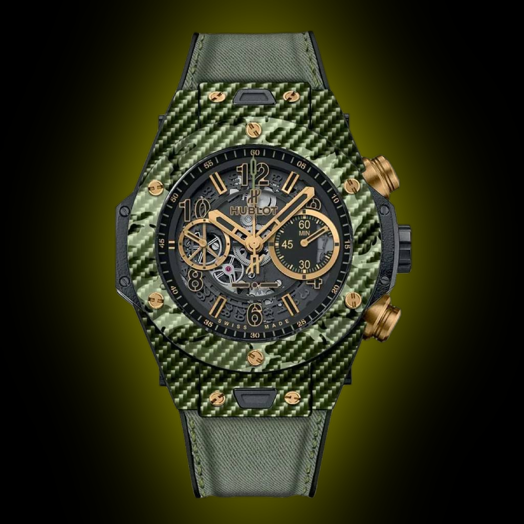 Hublot Big Bang Unico 411.YG Black Dial, Carbon Fiber, Texalium, 45.0 ...