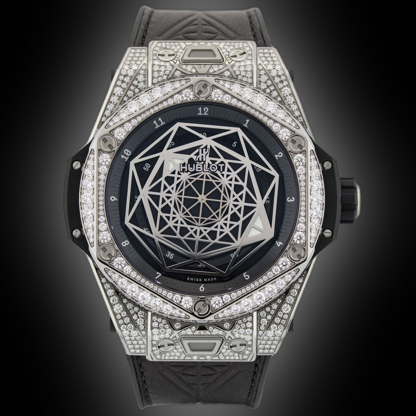 Hublot Big Bang Sang Bleu 415.NX Black Dial, Titanium, 45.0 mm, Self ...