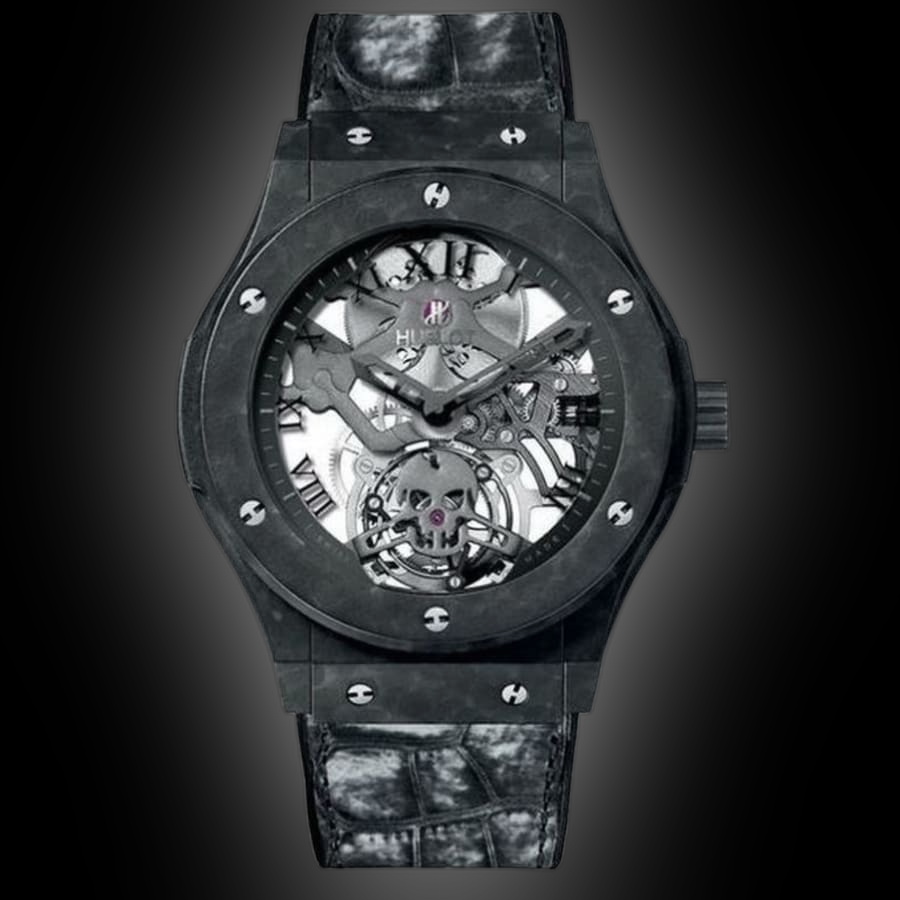 Hublot Classic Fusion 505.UC.0140.LR.SKULL Skeleton Dial, Ceramic, 45.0 ...