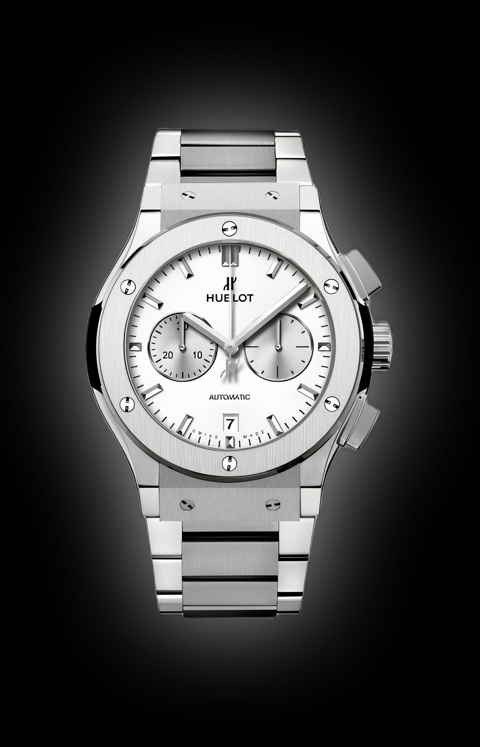Hublot Classic Fusion 521.NX Silver Opaline Dial, Titanium, 45.0 mm ...