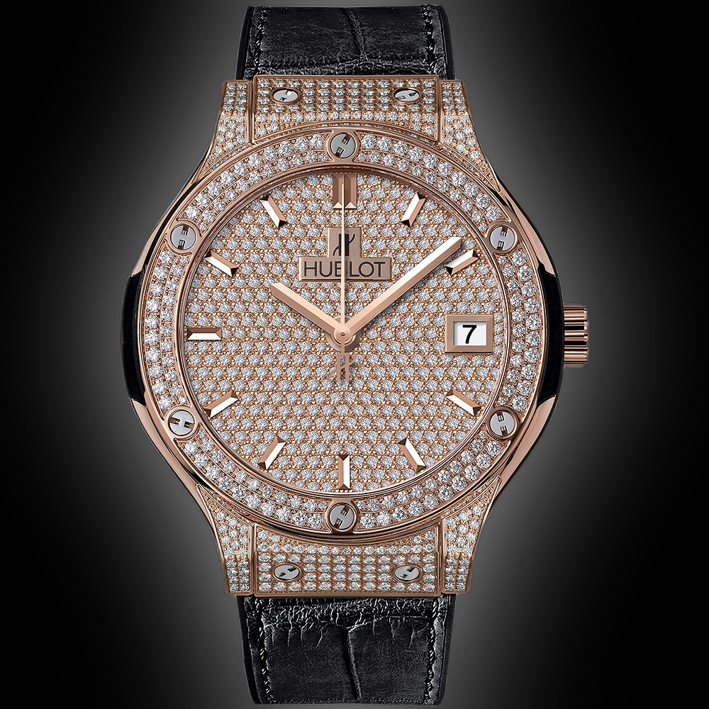 Hublot Classic Fusion 565.OX Diamond Pave Dial, 38.0 mm, Self Winding ...