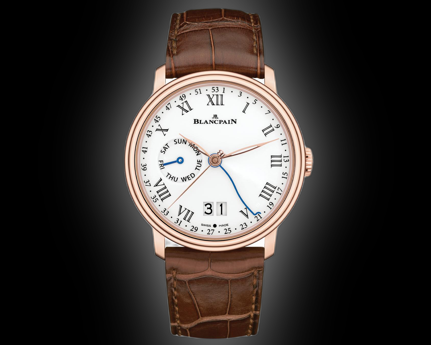 Blancpain Villeret 6637 White Dial, Red Gold, 42.0 mm, Semainier Grande ...