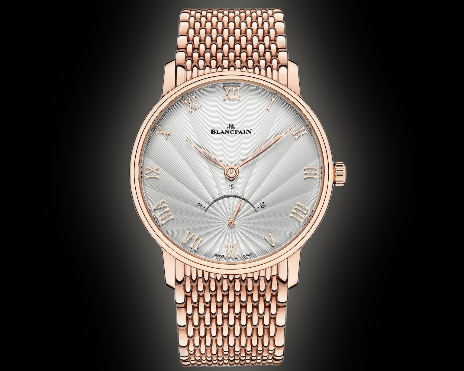 Blancpain Villeret Ultraplate 6653 Opaline Dial, Red Gold, 40.0 mm, Metal