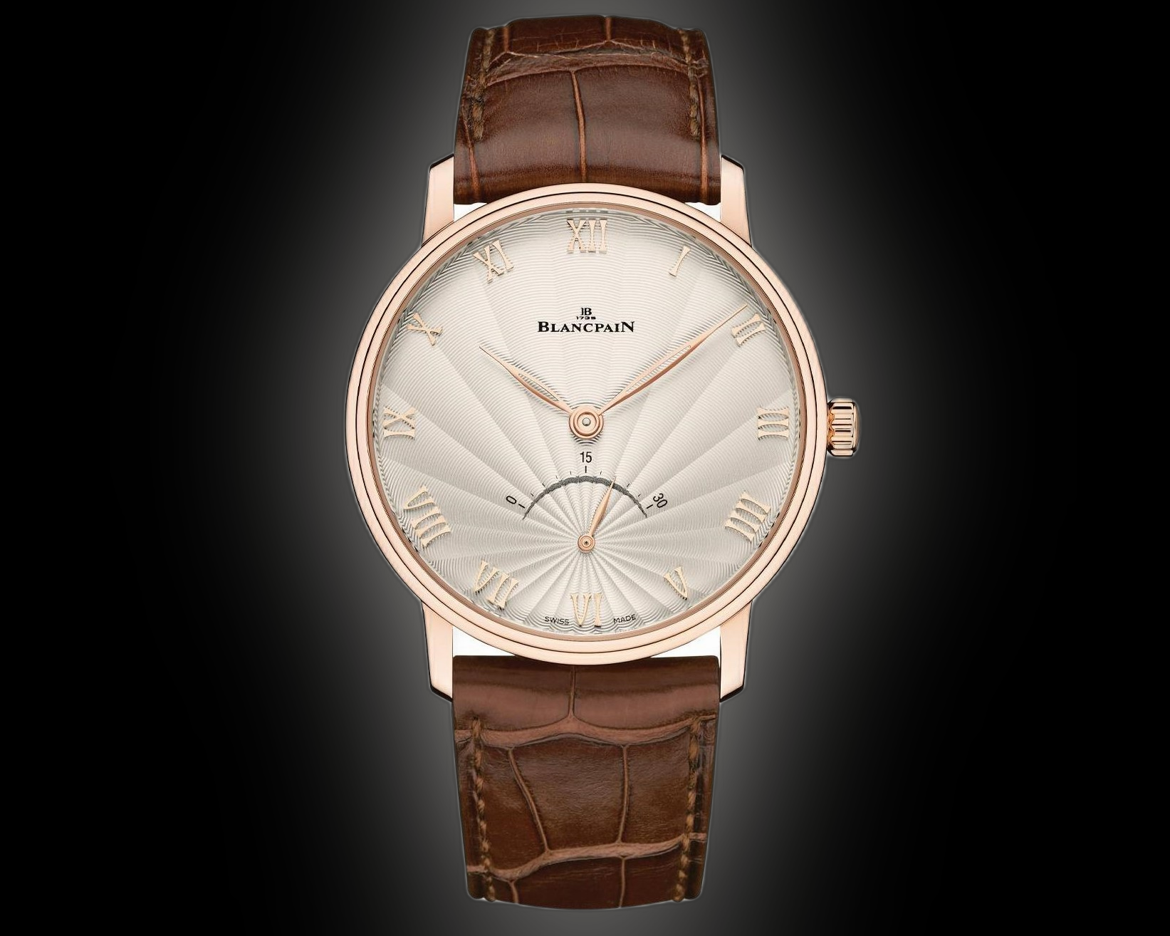 Blancpain Villeret Ultraplate 6653 Opaline Dial, Red Gold, 40.0 mm, Leather