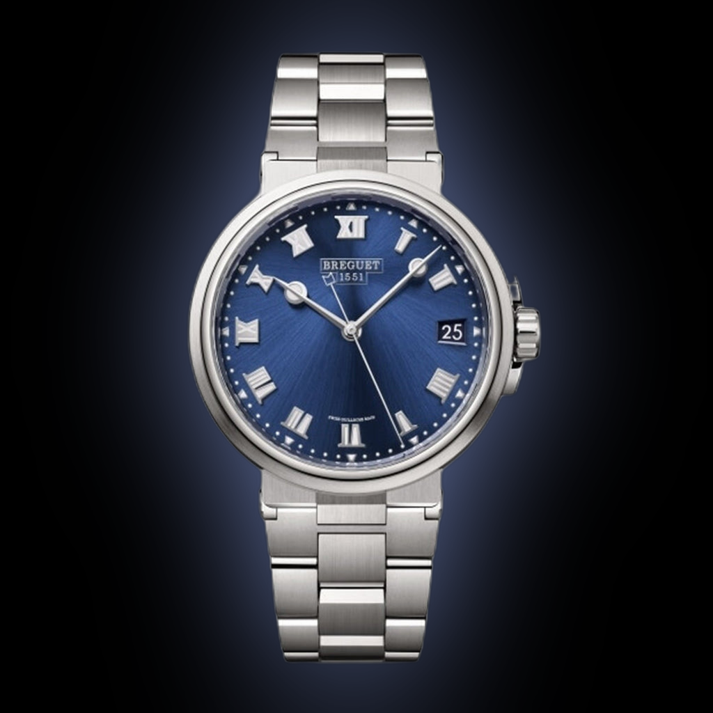 Breguet Marine 5517 Blue Dial, Titanium, 40.0 mm, Self Winding