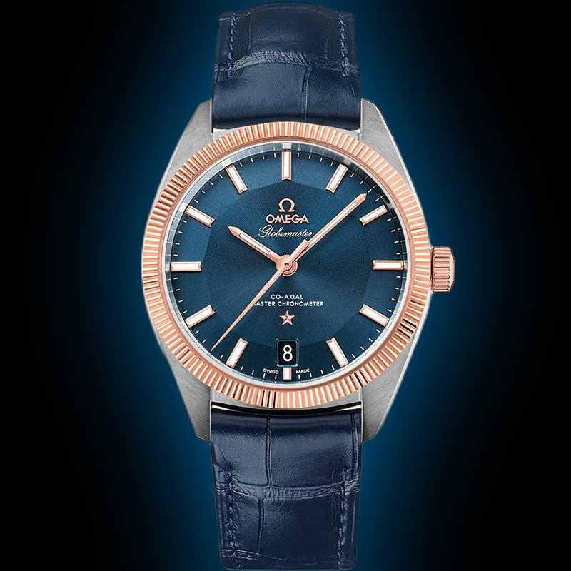 Omega Constellation Globemaster 130.23 Blue Dial, Sedna™ Gold, 39.0 mm ...