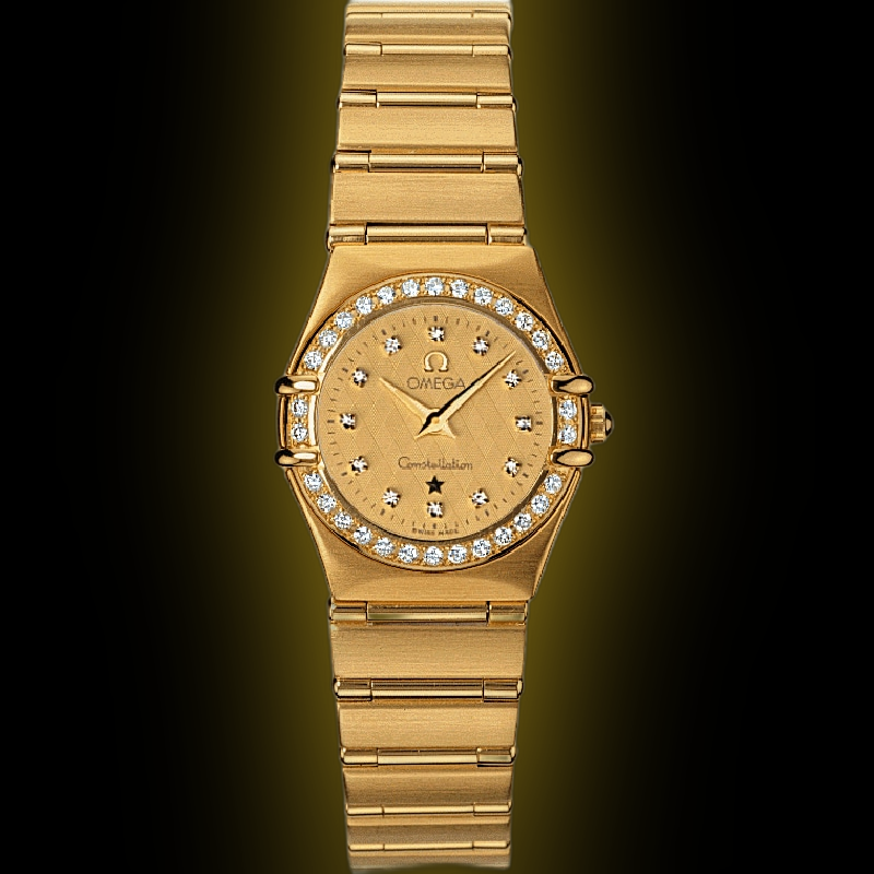Omega Constellation 22.5 1167.15 Champagne Dial, Yellow Gold, Quartz ...