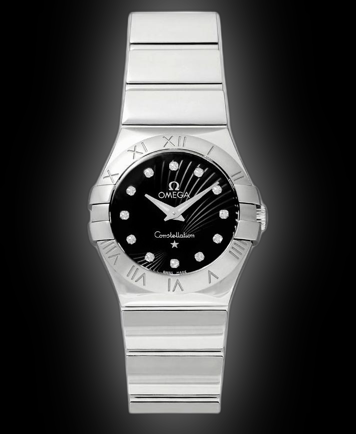 Omega Constellation Quartz 27 Polished Black Supernova