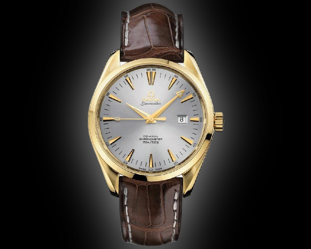 Omega Seamaster Aqua Terra 150M 2602.30 Silver Dial, Yellow Gold, 42.2 ...