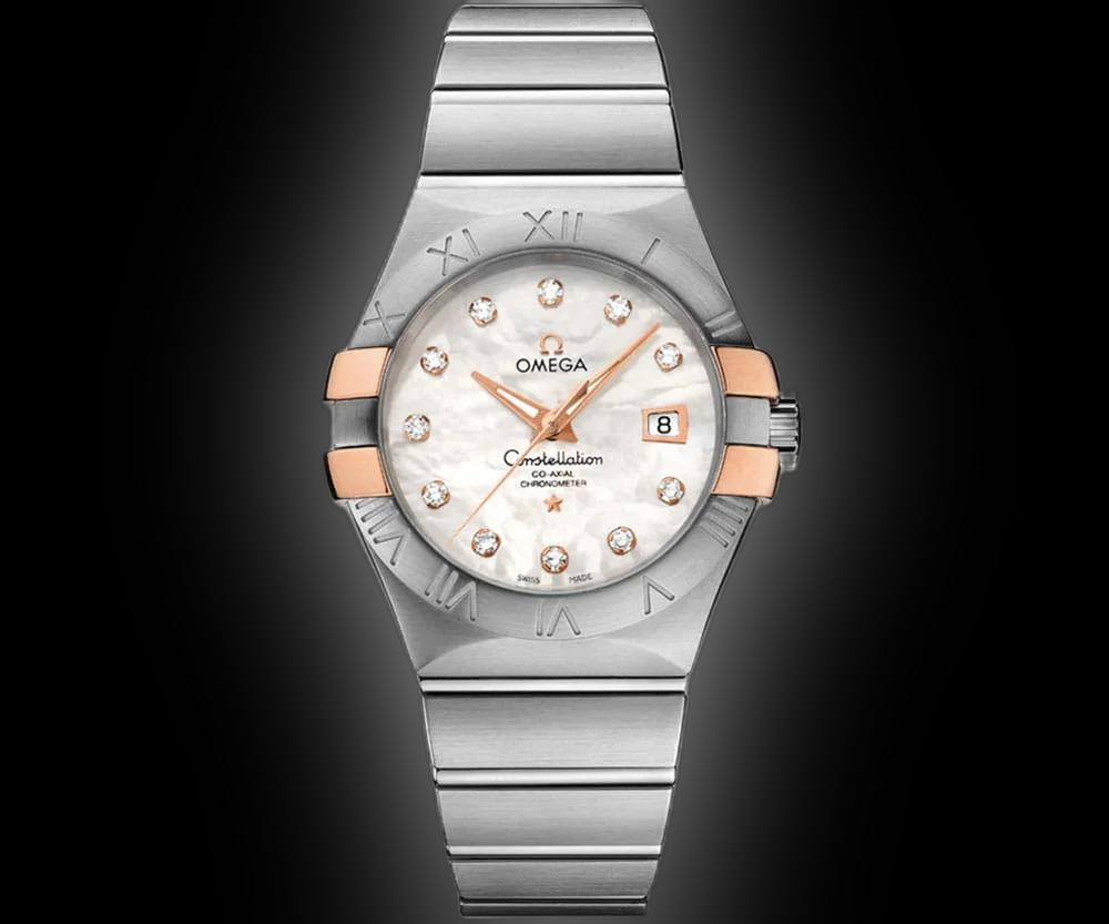 Omega Constellation Co-Axial 31 Red Gold Claws / MOP