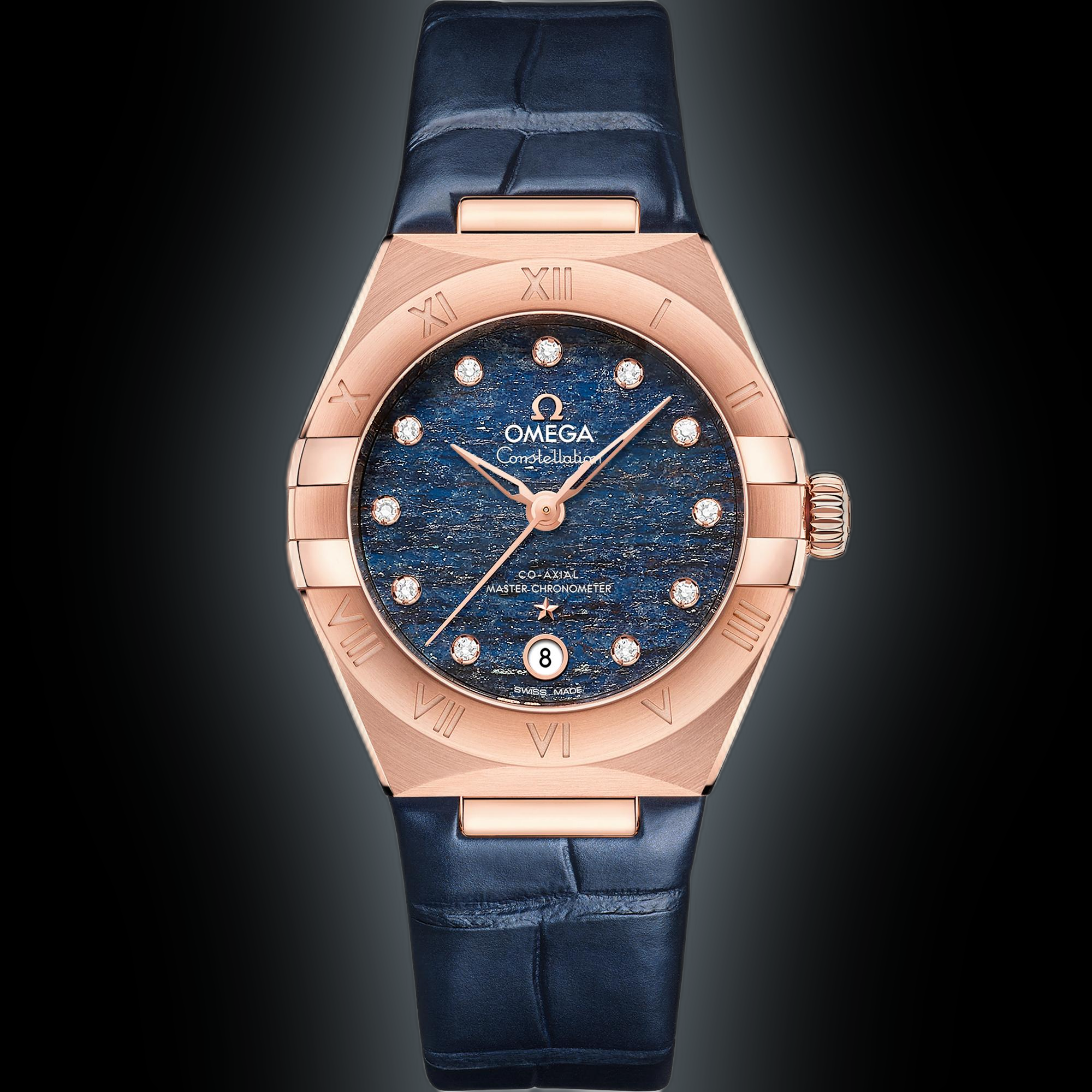 Omega Constellation 131.53 Blue Dial, 18K Sedna Gold, 29.0 mm, 50.0 m