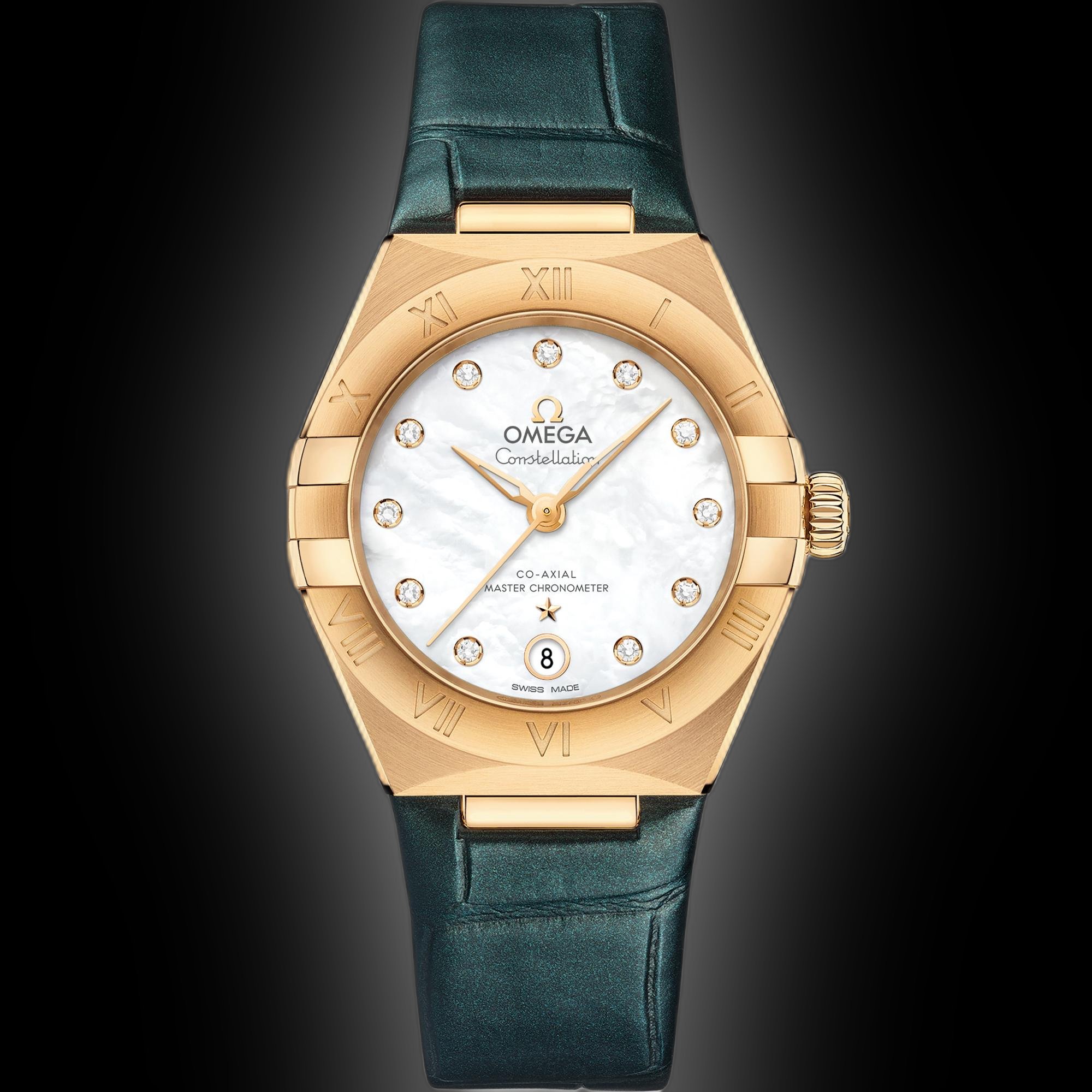 Omega Constellation 131.53 Pearled Mother-Of-Pearl Dial, 18K Yellow ...