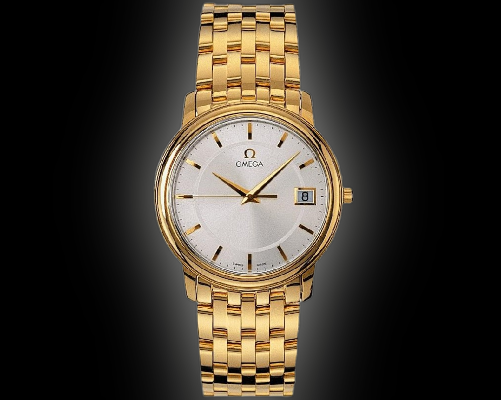 Omega De Ville Prestige 4110.31 Silver Dial, Yellow Gold, 34.4 mm, Quartz