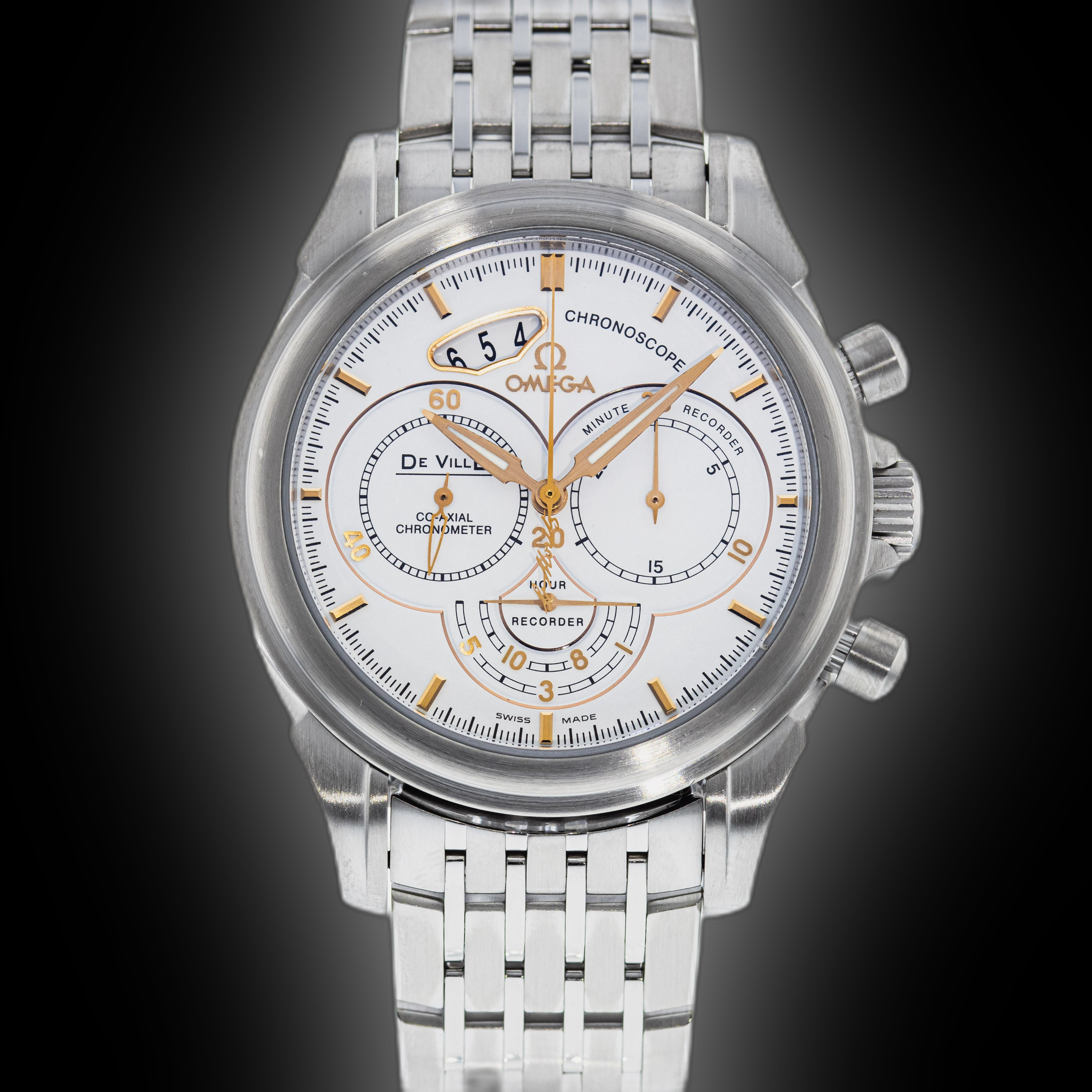 Omega De Ville 41 422.10 White Dial, Stainless Steel, 41.0 mm, St. Moritz