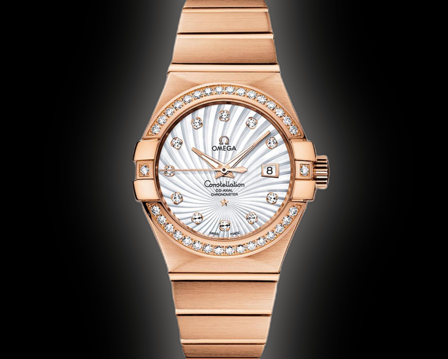 Omega Constellation 31 123.55 White Dial, Red Gold, 31.0 mm, Supernova
