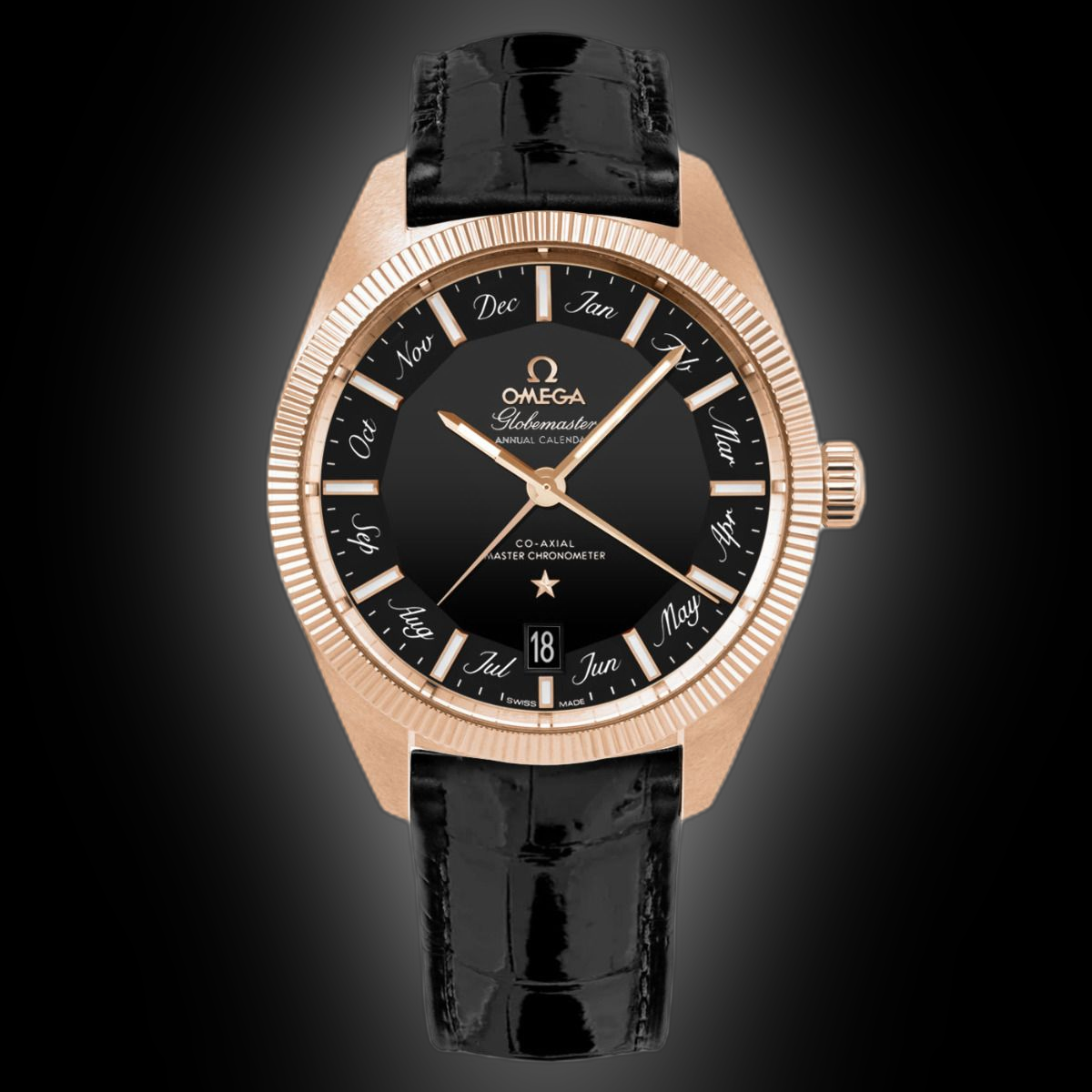 Omega Constellation Globemaster 130.53 Black Dial, Sedna Gold, 41.0 mm ...