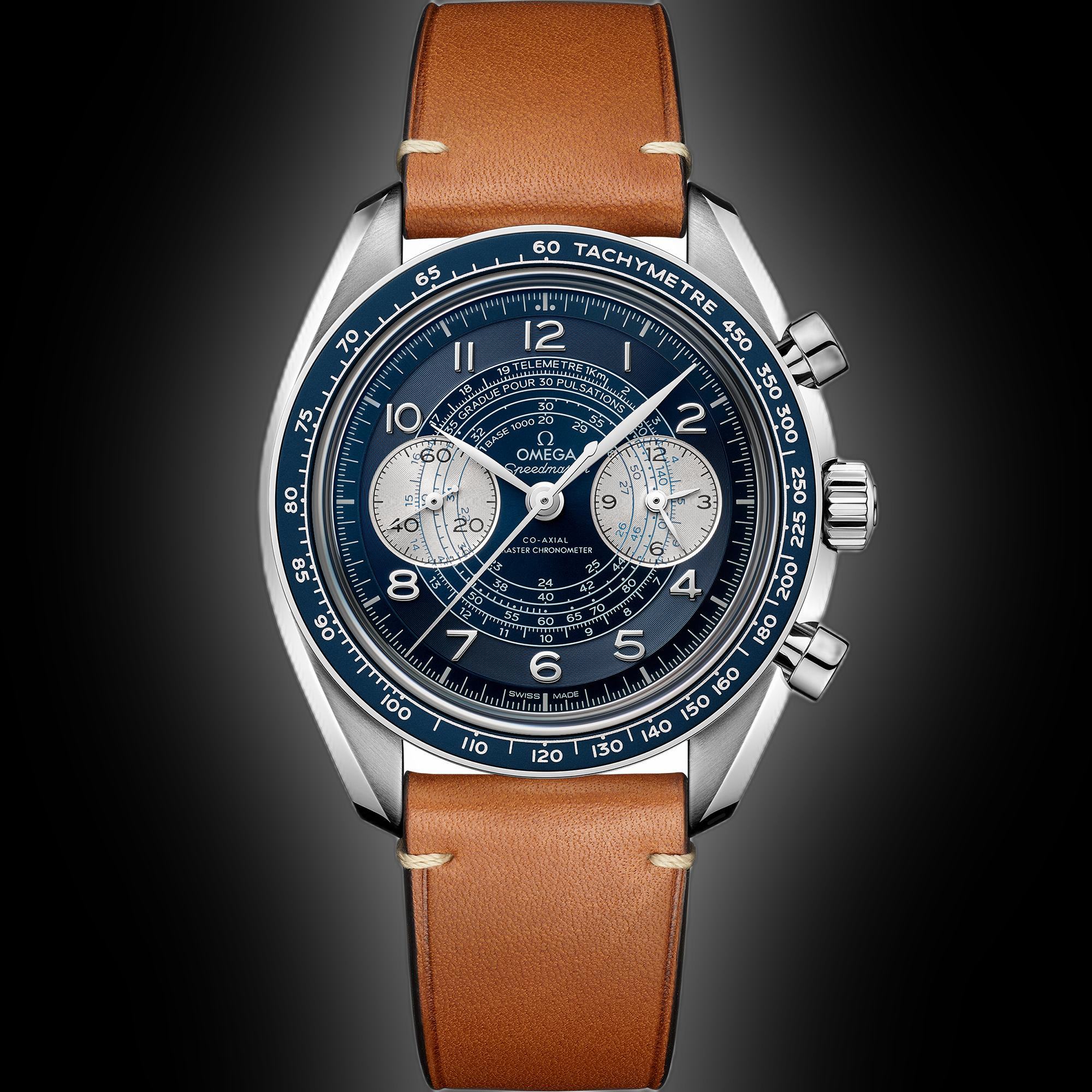 Omega Speedmaster Two Counters 329.32 Blue Dial, Stainless Steel, 43.0 ...