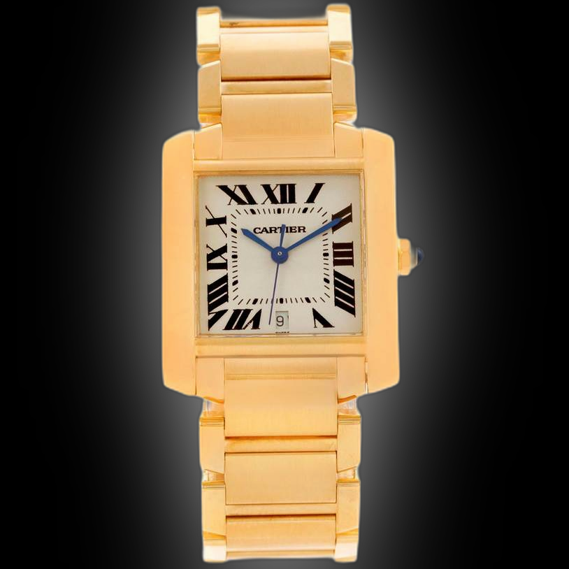 Cartier Tank Silver Dial Men'S Watch W500 | Coveted