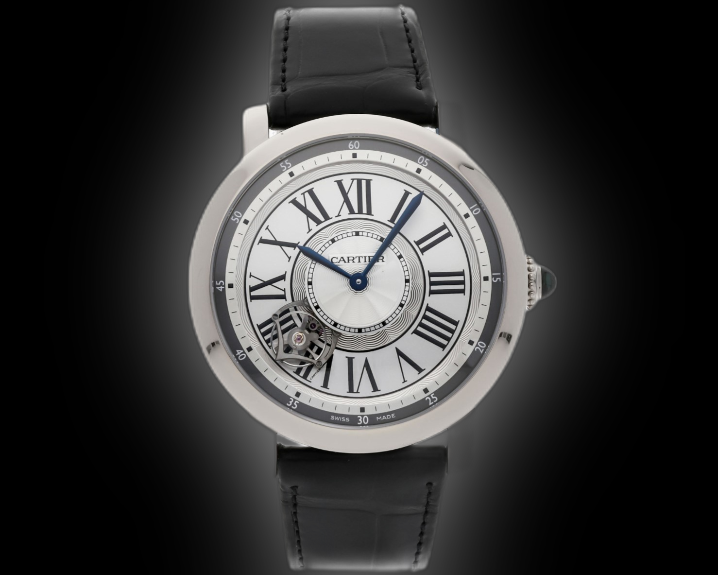Cartier Rotonde de Cartier W155 Silver Dial, 18kt White Gold ...
