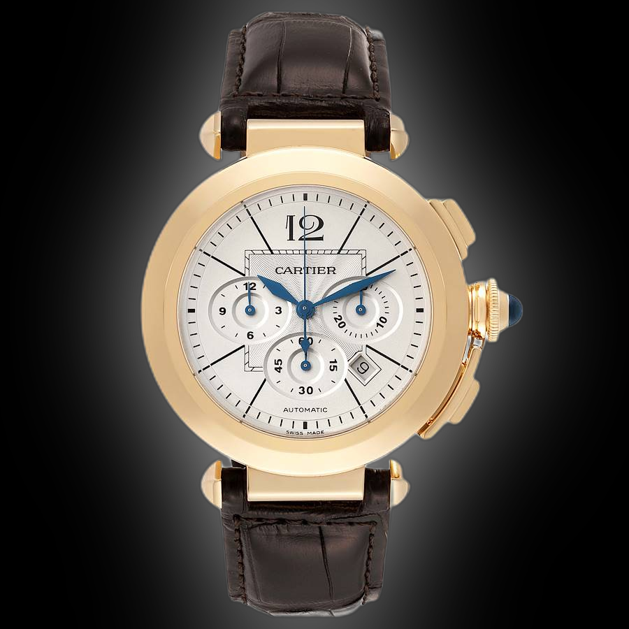 Cartier Pasha de Cartier W302 Silvered Opaline Dial, 18kt Yellow Gold ...