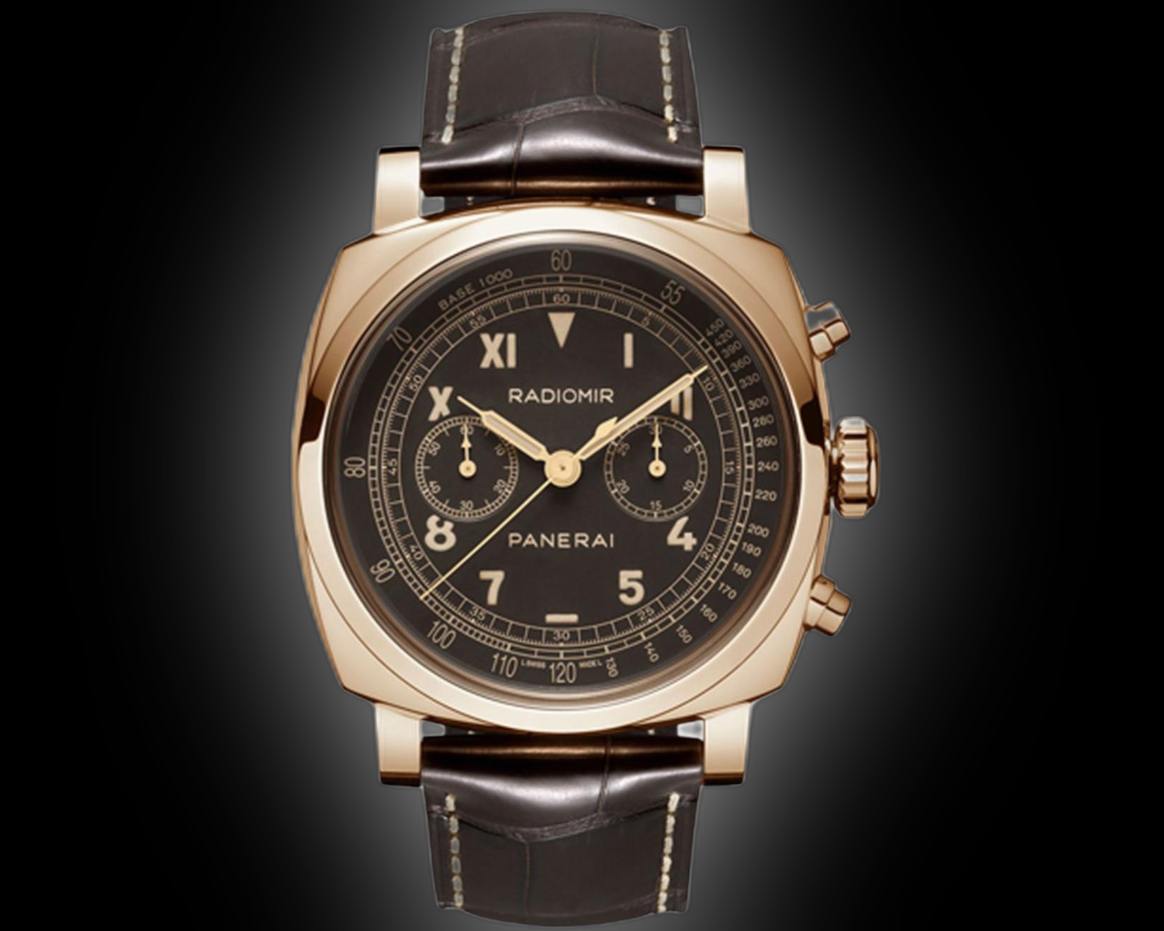 Panerai Radiomir 1940 00519 Brown Dial, Red Gold, 45.0 mm, Chronograph ...