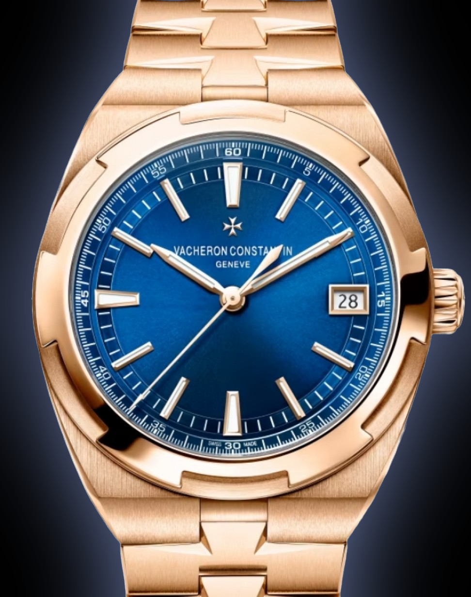 Vacheron Constantin Overseas 4500V Blue Dial, Pink Gold, 41.0 mm, Date