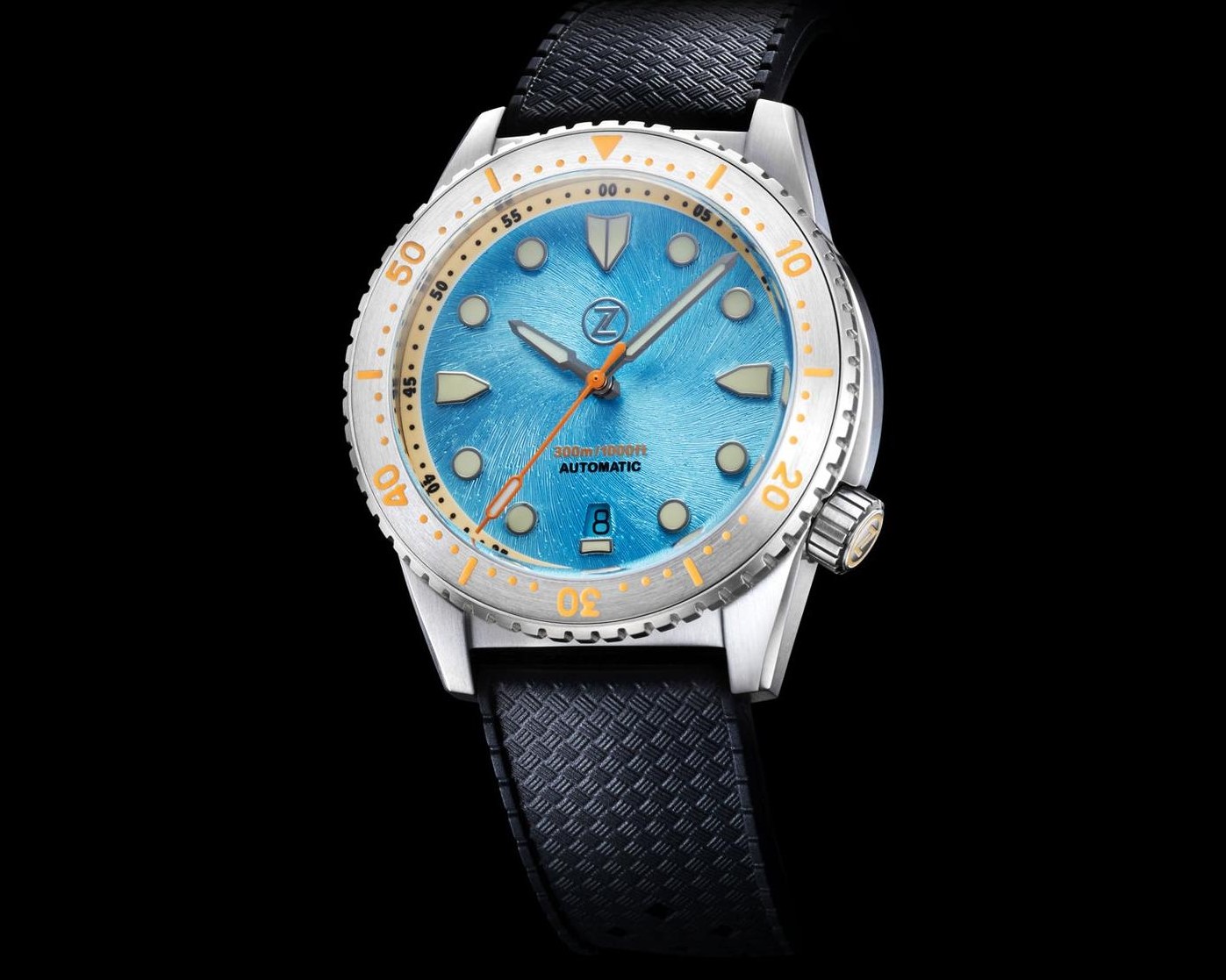 Zelos Mako V3 300 m Ice, Blue Dial, Stainless Steel, 40 mm
