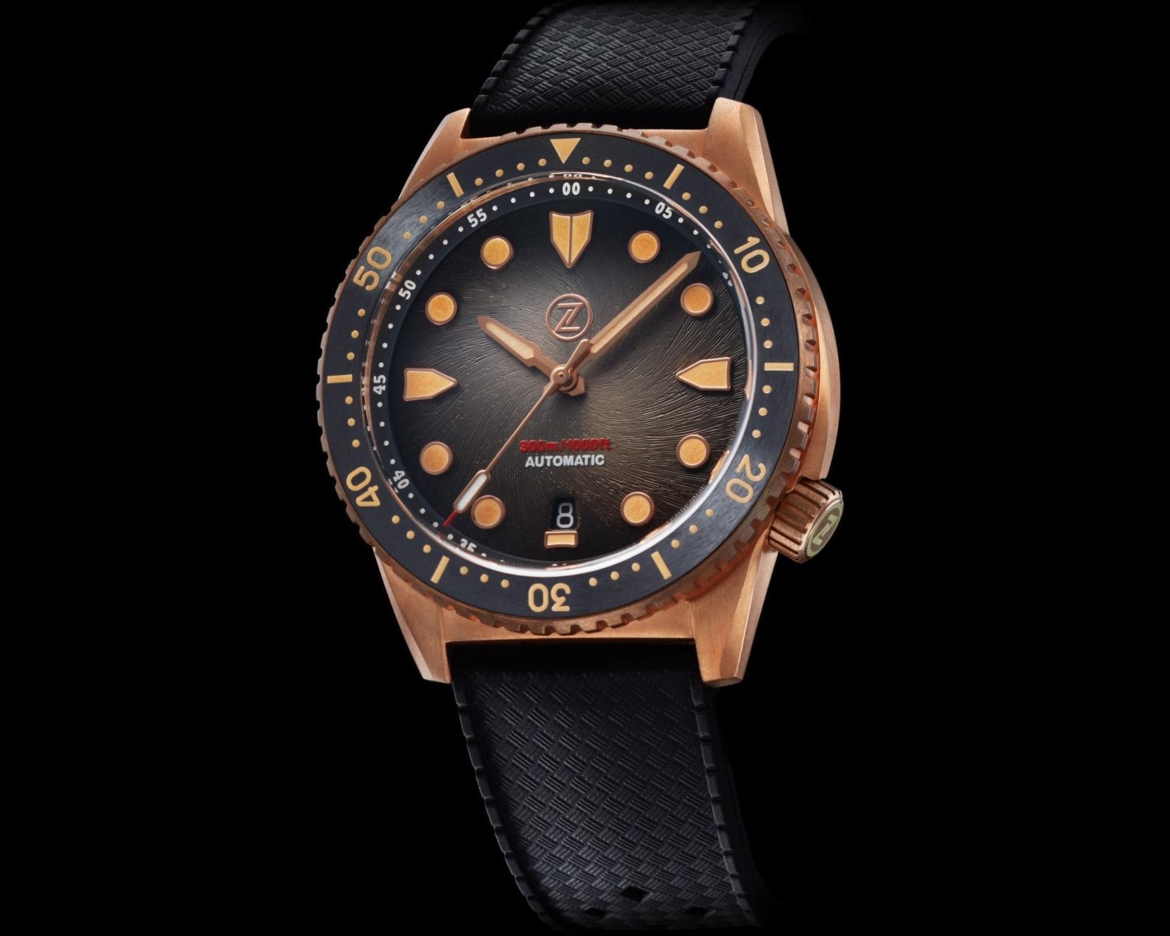 Zelos Mako V3 300 m Ceramic, Bronze, Stainless Steel, 300 m, Vintage ...