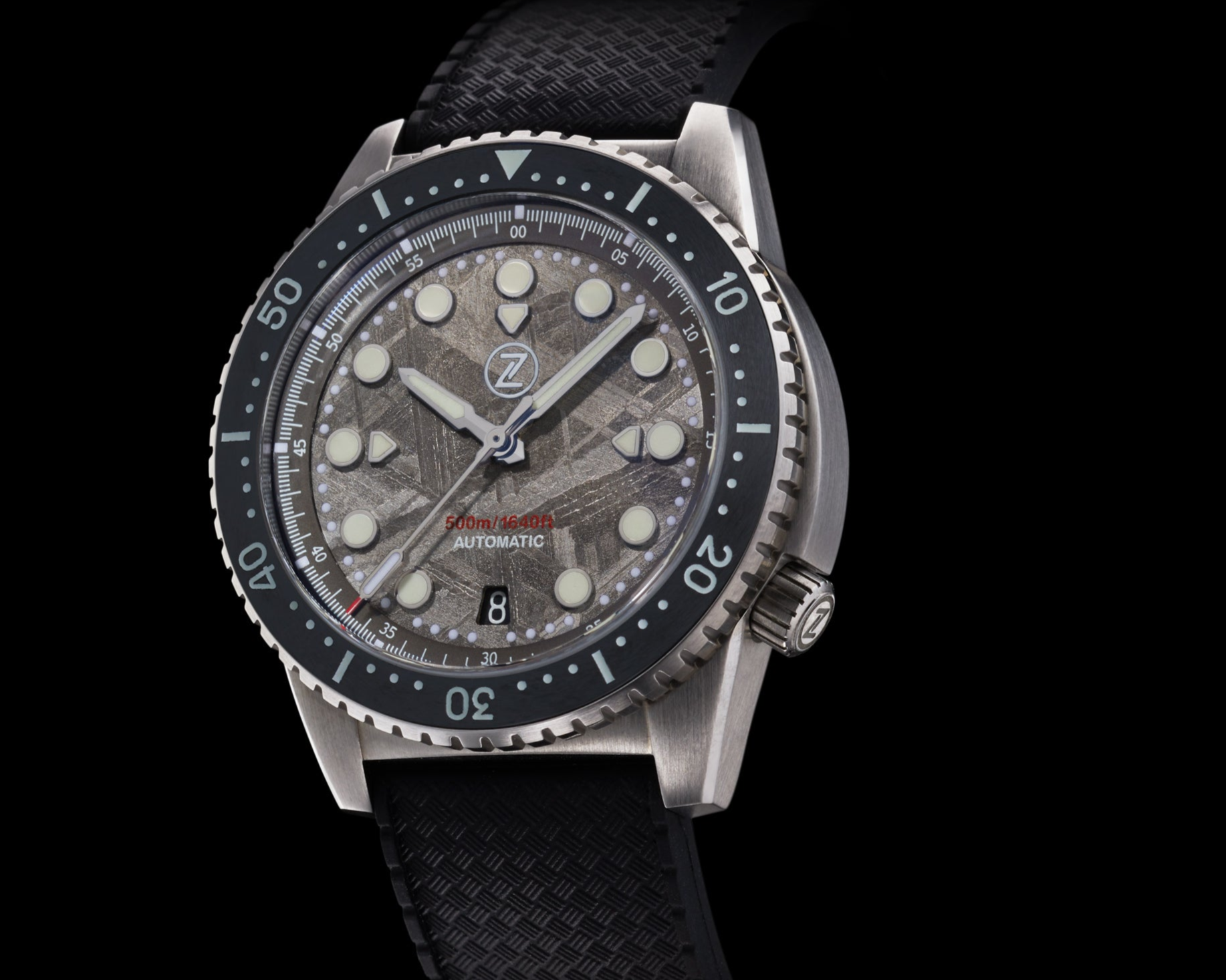 Zelos Mako 500 m Diver, Meteorite, Natural Grey Dial, Stainless Steel ...